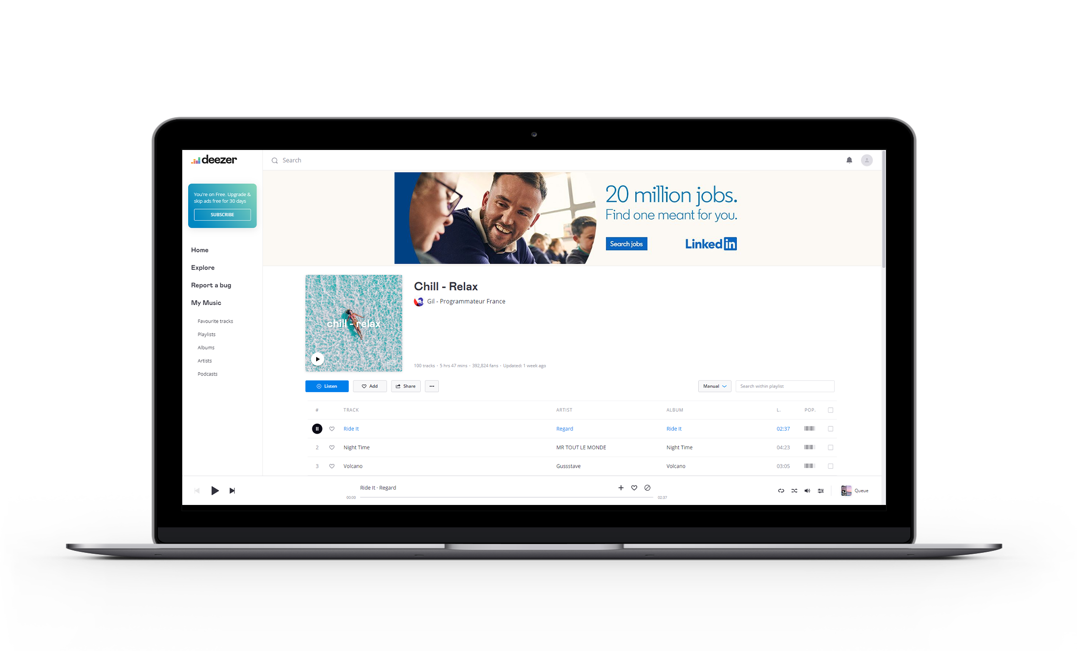 Desktop Billboard | Deezer Brand Partnerships